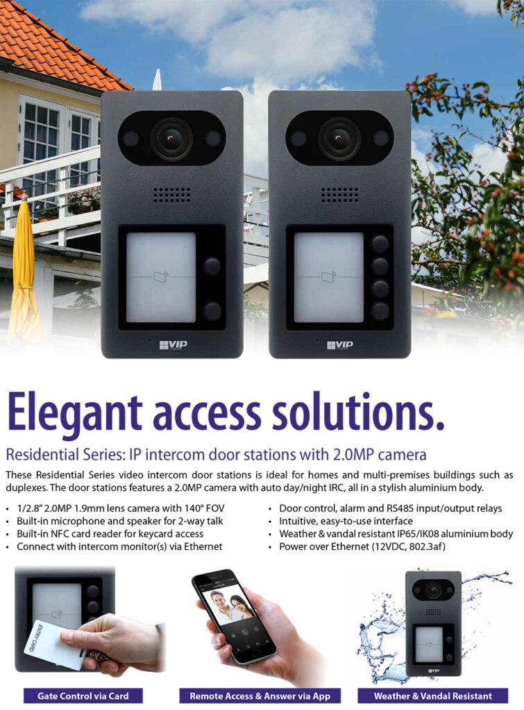 VIP Vision IP 2MP Residential POE Intercom Door Station (Aluminium ...