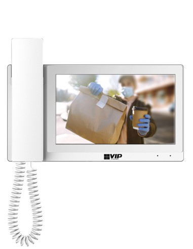 VIP Vision IP Residential Intercom Monitor with Handset White ...